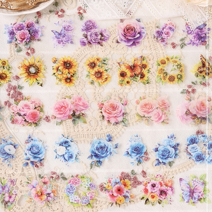 Jual [Artopia] Roll Sticker 2 Meter Bunga Flower Stiker Estetik PET ...