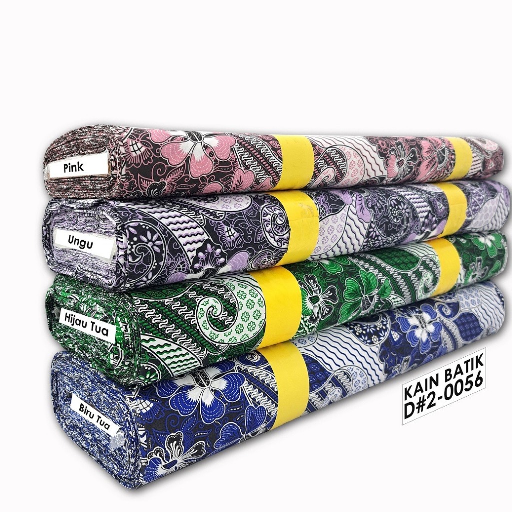 Jual Kain Batik Katun / Batik Katun Disperse Bunga Terompet 2-0056 (Per ...