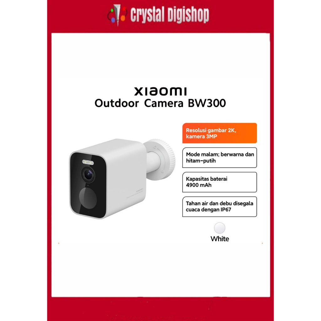 Jual Xiaomi Outdoor Camera BW300 | Resolusi 2K | 4900 mAh | Tahan air ...