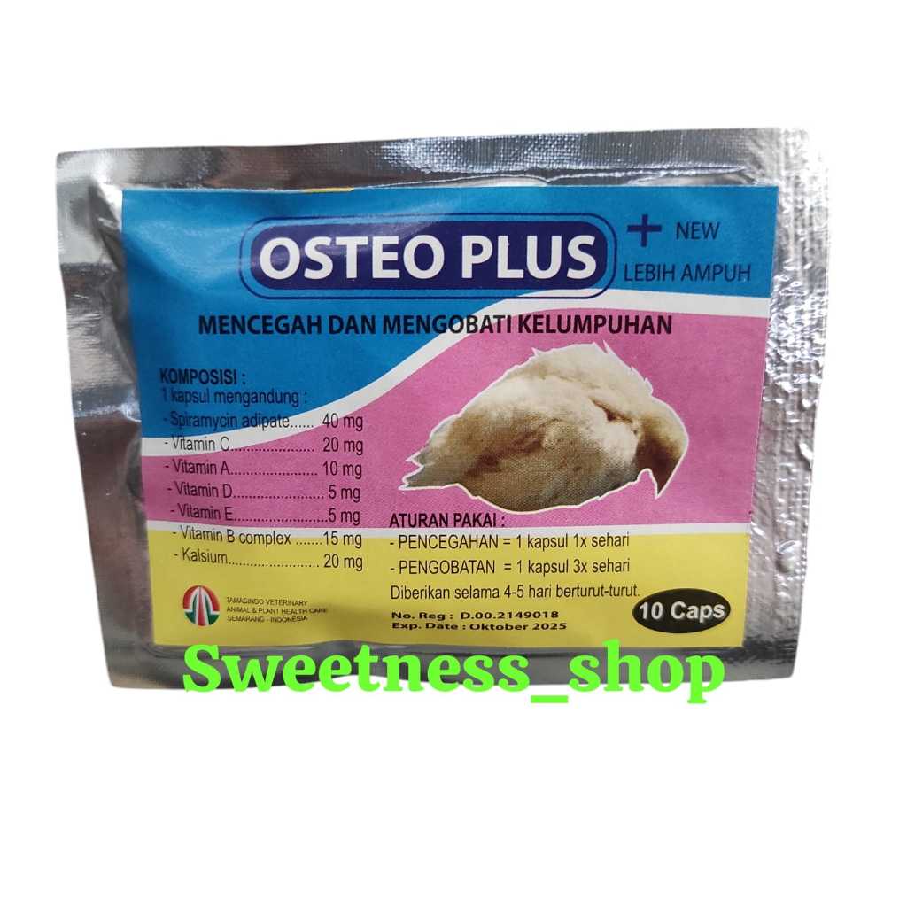Jual OSTEO PLUS - Mencegah & Mengobati Kelumpuhan pd Ayam / Unggas - murah - Osteo Plus Obat ...