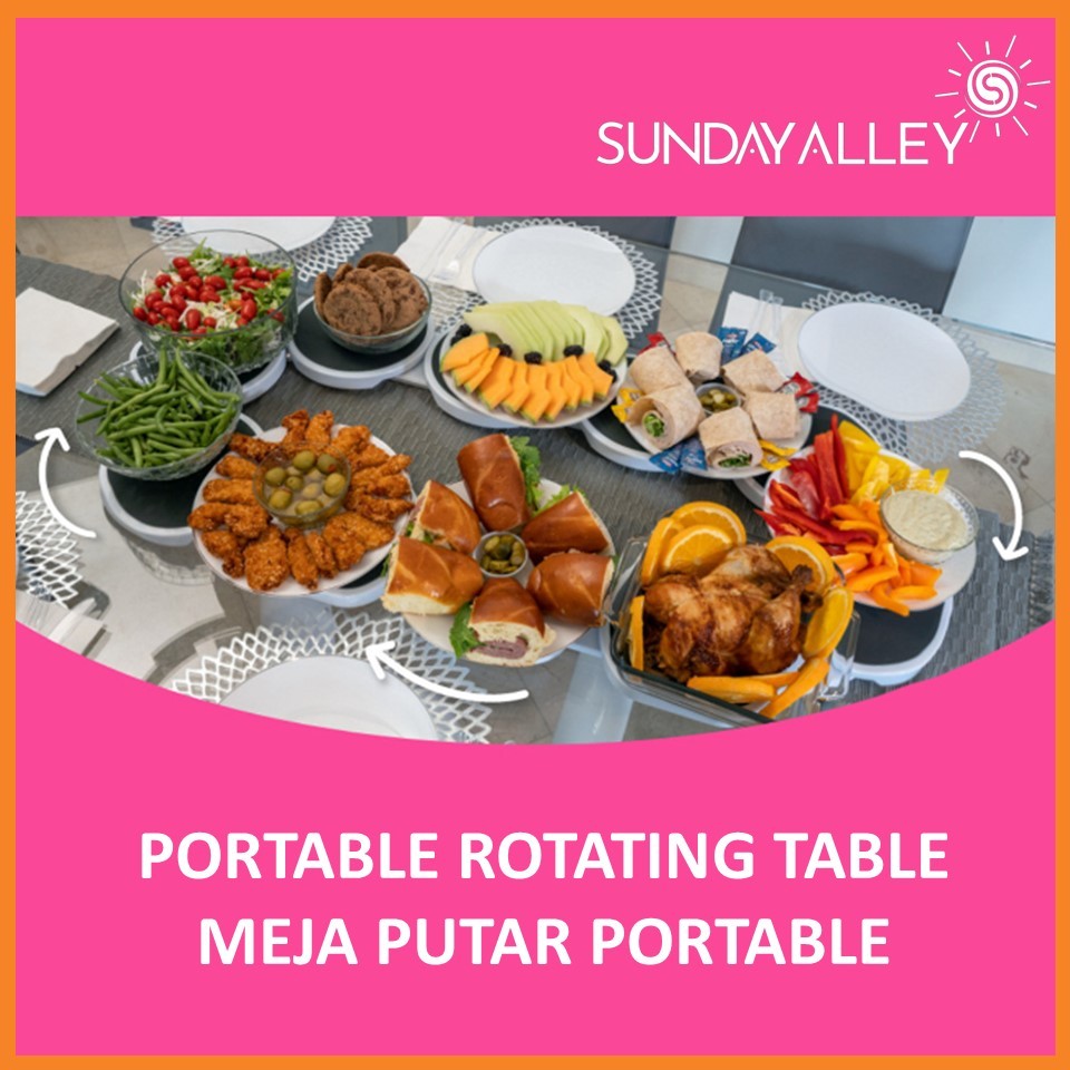 Jual Sunday Alley - A LAZY SUSAN Dining Turntable Rotating Table Meja ...