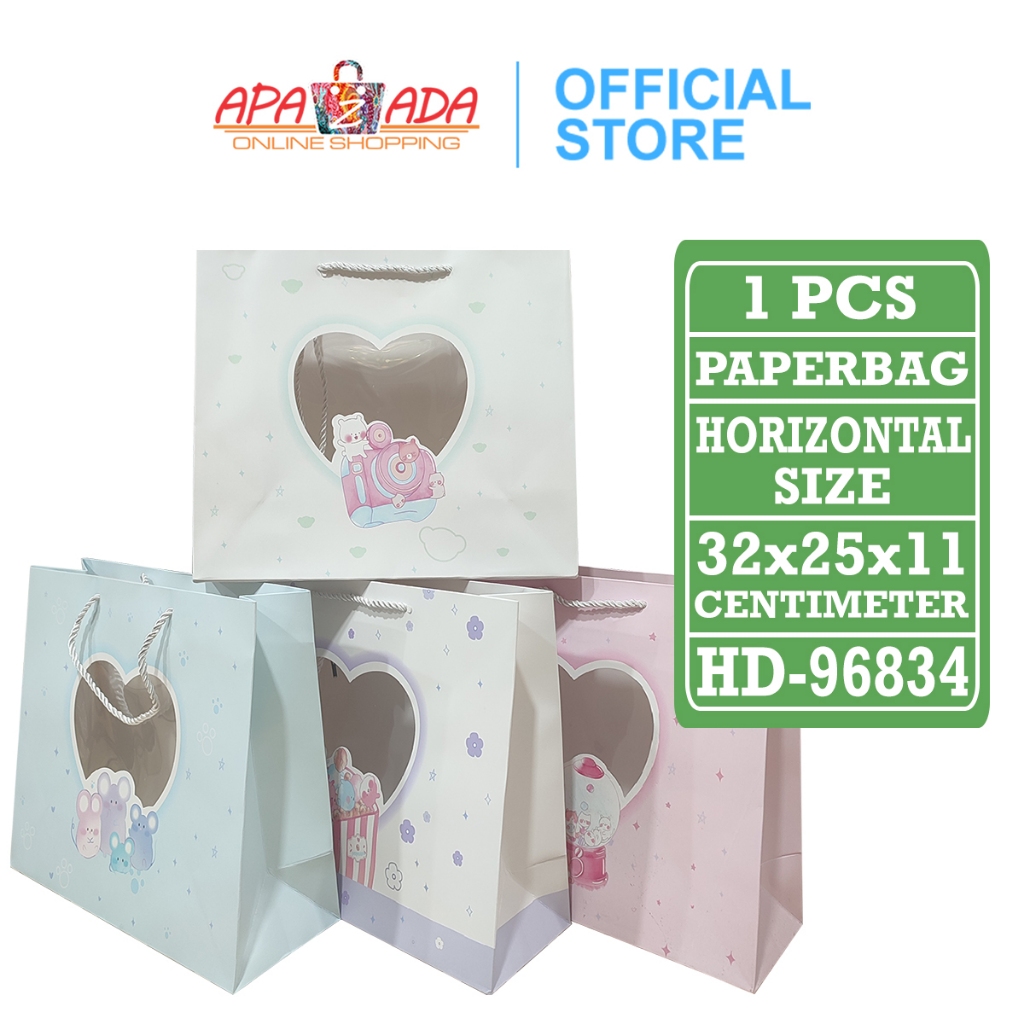 Jual Apazada - Paperbag Horizontal + Jendela Mika Size 32x25x11.5 Cm ...
