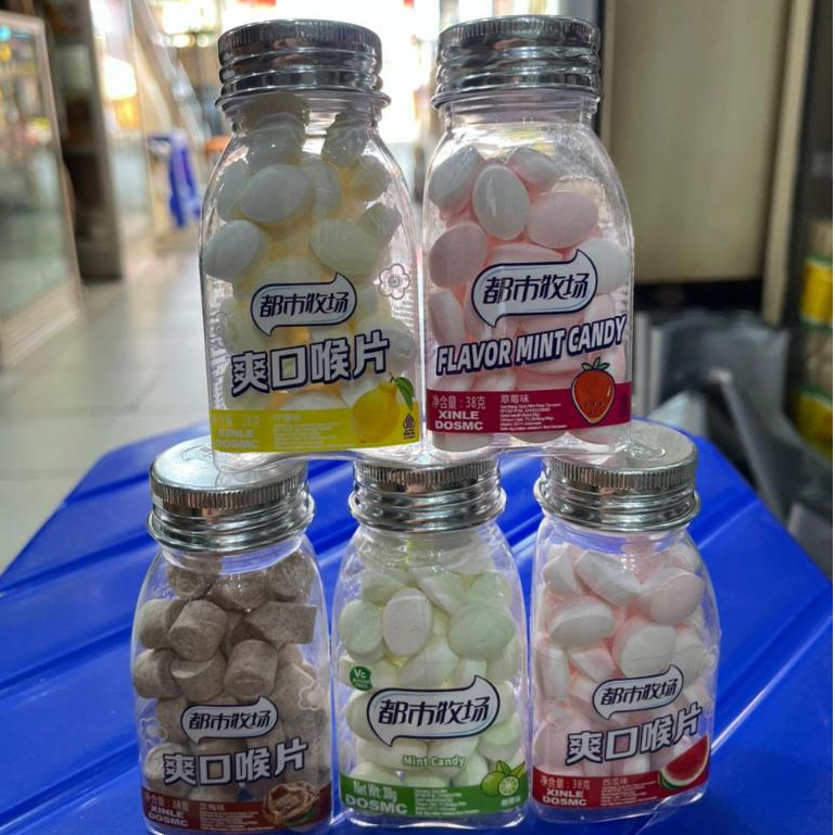 Jual Permen Xinle Dosmc Rasa Kiamboi Lemon Strawberry Watermelon Mint ...