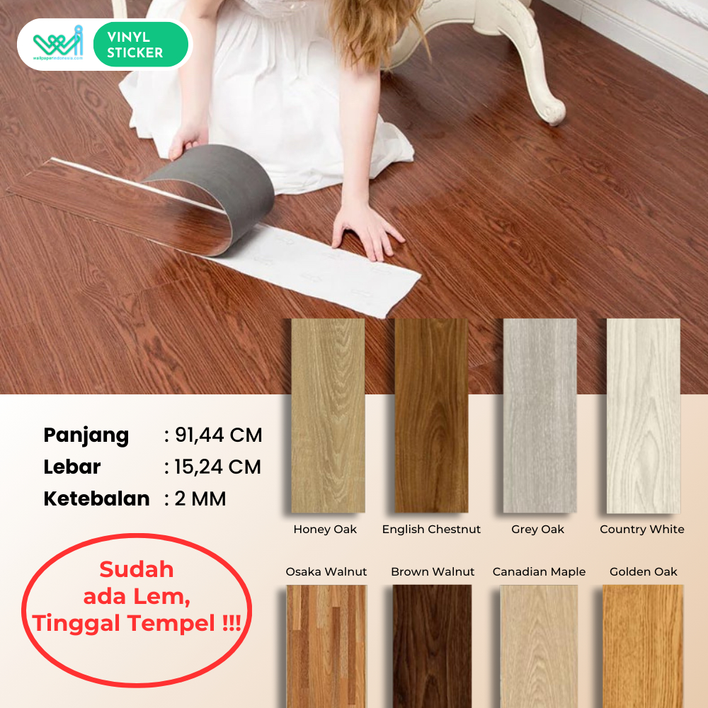Jual Lantai Vinyl Stiker UNIFLOR 2MM - Vinyl Flooring Sticker PVC ...