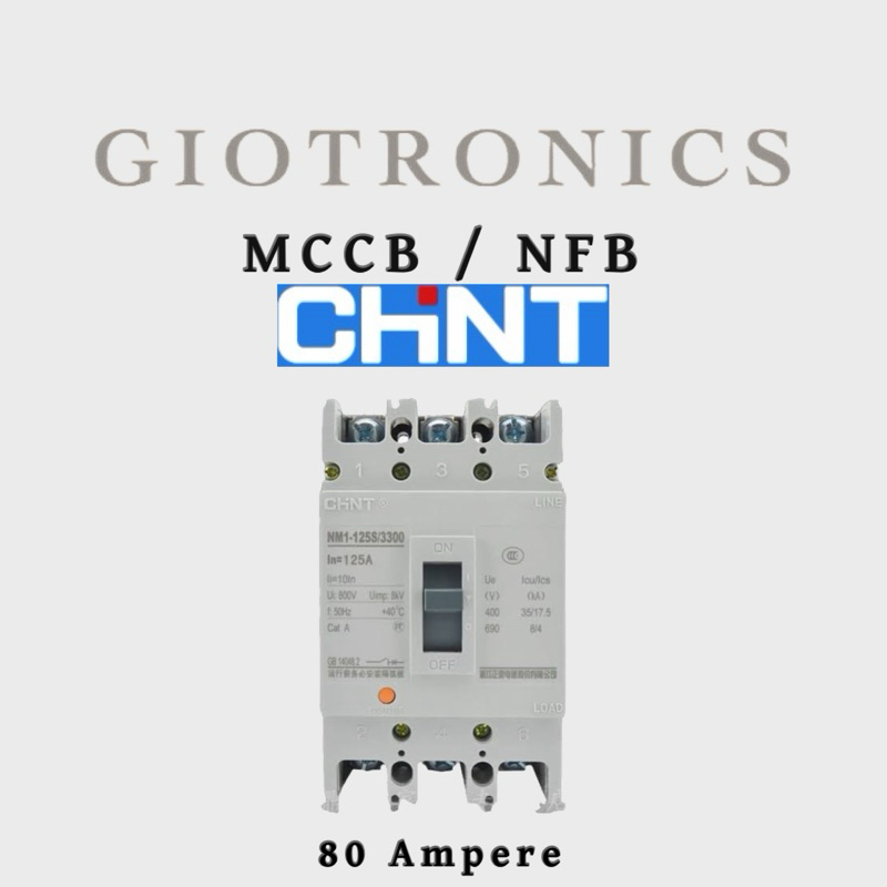 Jual MCCB Breaker NM1-125C 3P 3 Phase 63Ampere 80 Ampere 100Ampere Chint | Shopee Indonesia