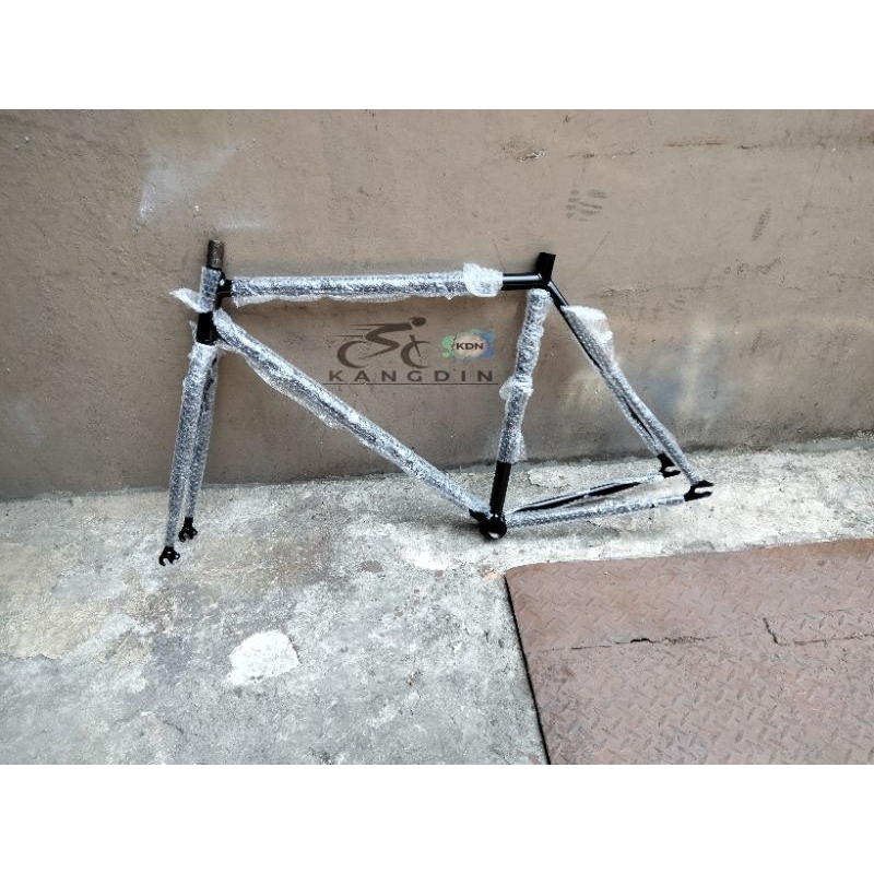 Jual frame batangan sepeda fixie 700c set dengan fork | Shopee Indonesia