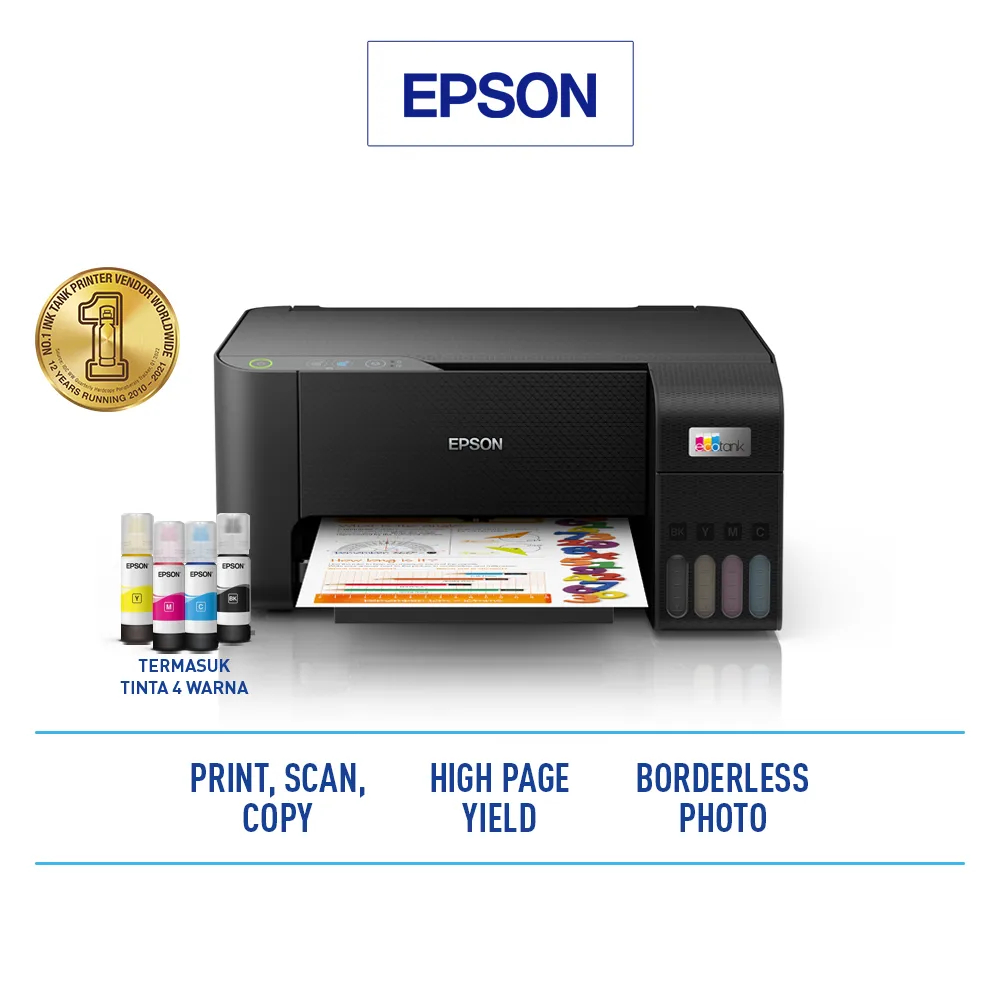 Jual Printer Epson EcoTank L3210 All-in-One Ink Tank Print Scan Copy Resmi | Shopee Indonesia