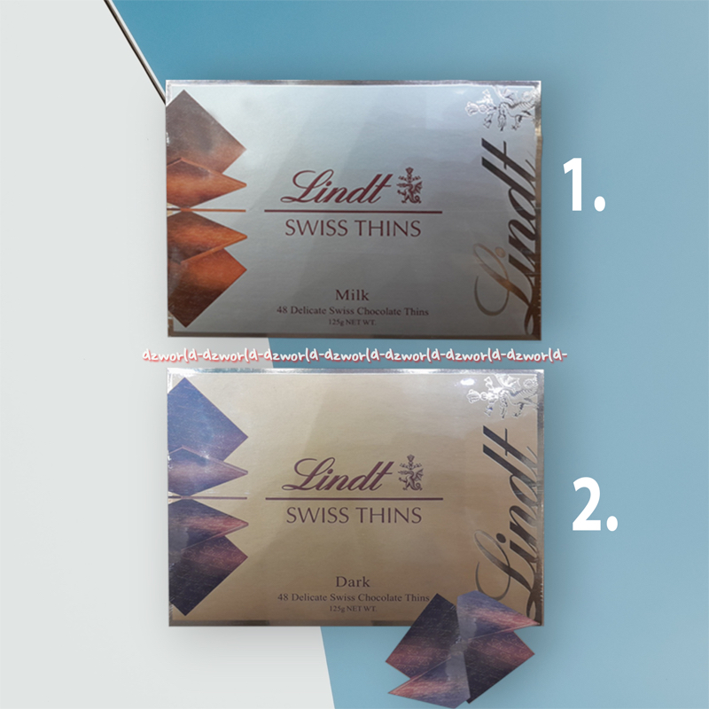Jual Lindt Swiss Thins 125gr Milk Dark Coklat Swiss Tipis Lind Swiss ...