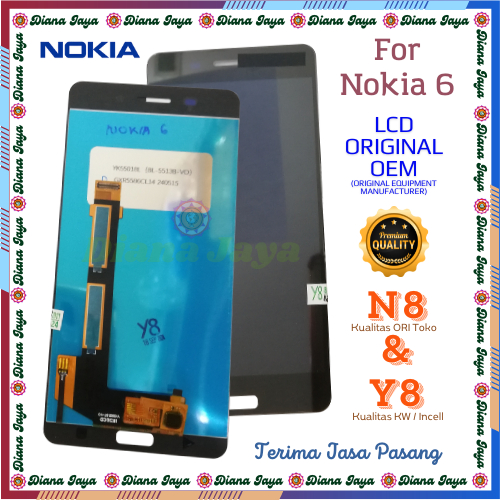 Jual Lcd Touchscreen Nokia 6 / TA-1000 / TA-1021 / TA-1025 / TA-1033 ...