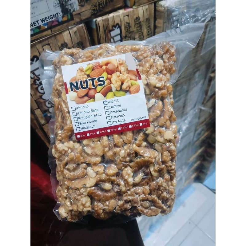 Jual Kacang Walnut Kenari Oven Panggang 500g | Shopee Indonesia