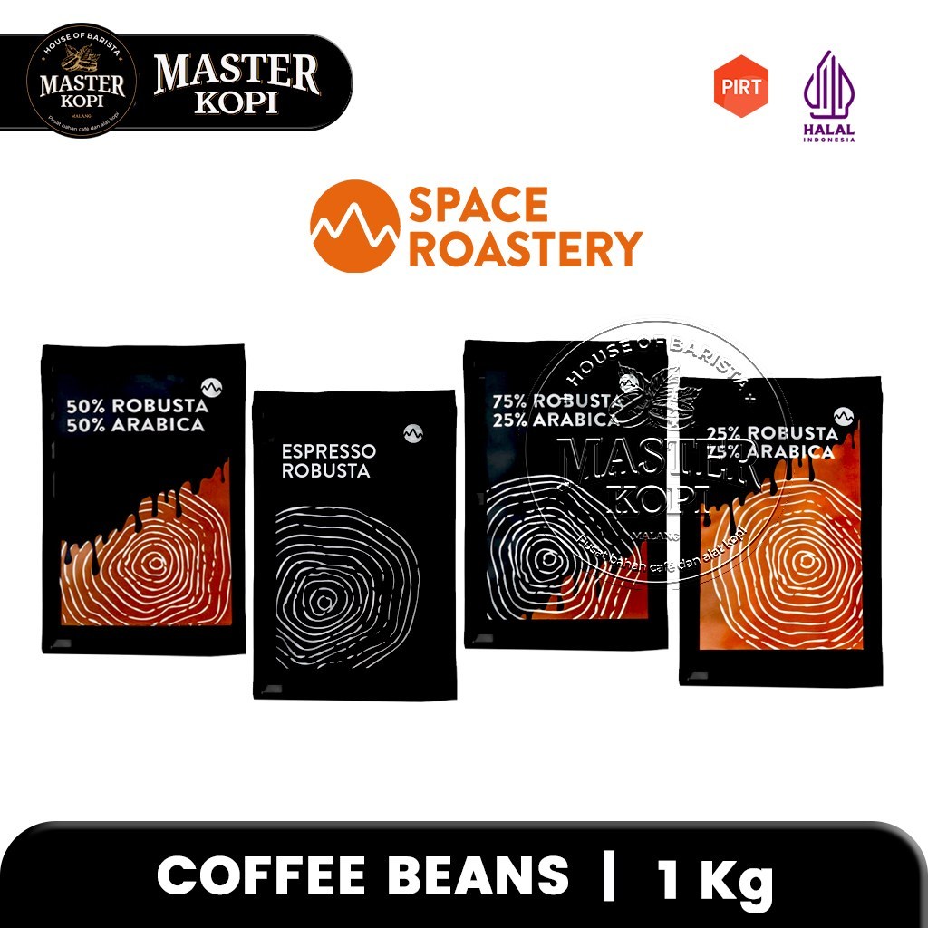 Jual Biji Kopi Space Roastery 1kg Coffee Beans ARABICA ROBUSTA ES KOPI SUSU BLEND | Shopee Indonesia