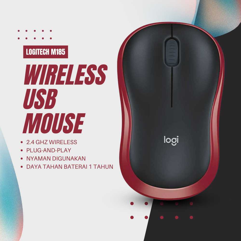 Jual Logitech Wireless Mouse - M185 | Shopee Indonesia