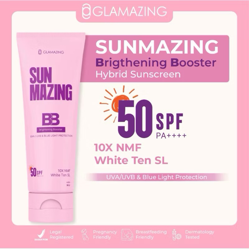 Jual SUN MAZING GLAMAZING BB BRIGHTENING BOOSTER | Shopee Indonesia
