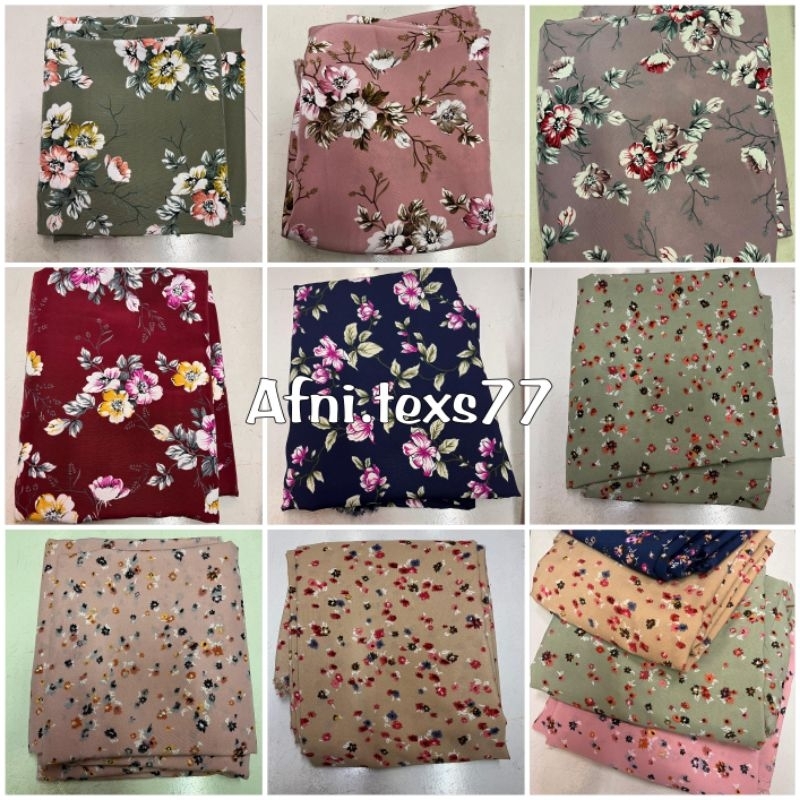 Jual Kain wolfis Premium Grade A,Kain Monalisa motif premium | Shopee ...