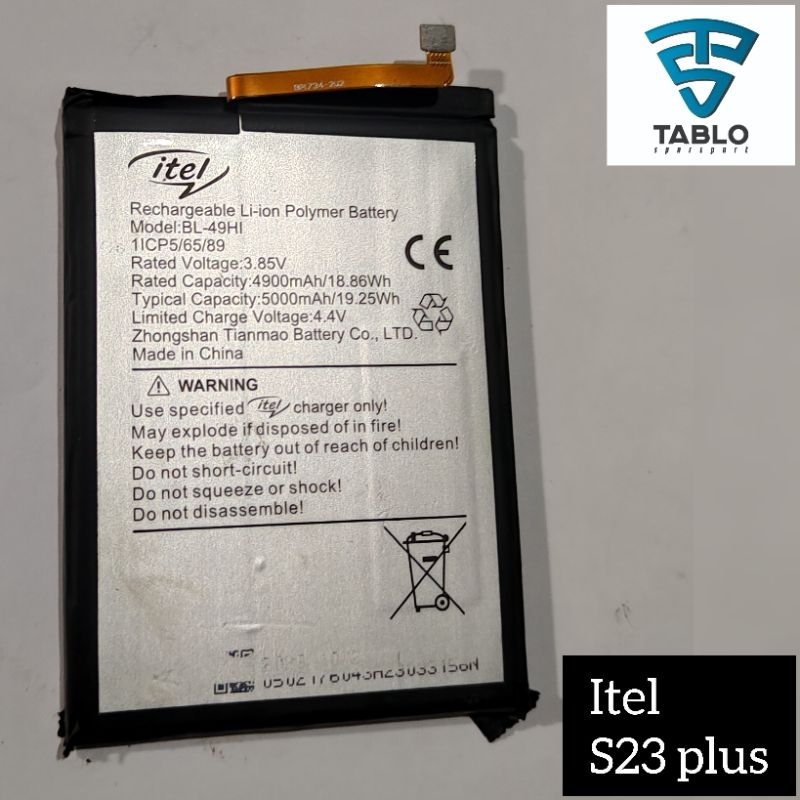 Jual Baterai Itel S23+ S23 Plus original copotan hp | Shopee Indonesia