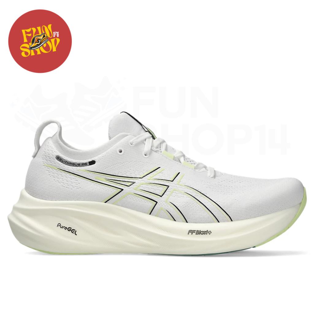 Jual Sepatu Lari Asics Gel-Nimbus 26 Wide Men’s Road Running Shoes White/Birch - 1011B795.102 ...