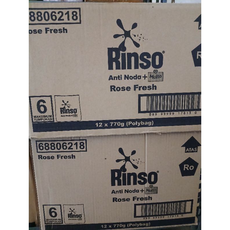 Jual Grosir 1DUS [ 12 Pcs ] Rinso Molto Anti Noda Detergent Bubuk Rose ...
