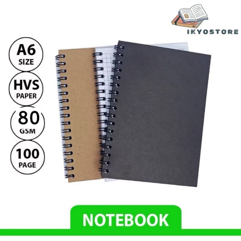 Jual NOTEBOOK A6 HVS /BUKU NOTEBOOK MINI MURAH/GRID/KOTAK2#DOTTED ...