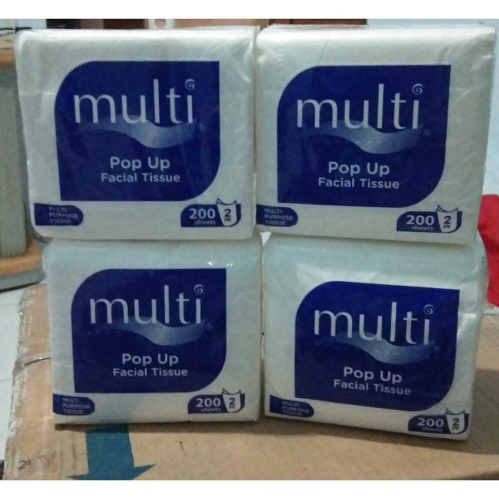 Jual Tissue MULTI POP UP 200 Sheets 2 Ply Facial Tissue | Shopee Indonesia