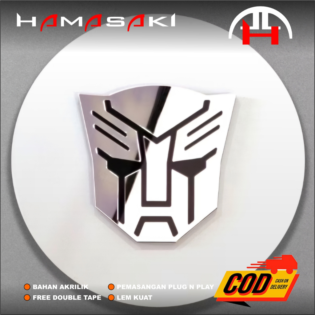Jual EMBLEM TRASNFORMERS LOGO TRANSFOMERS EMBLEM LOGO 3D TIMBUL EMBLEM ...