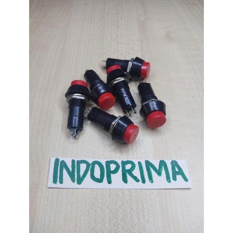 Jual Tombol push on off 2 pin/saklar push on off 2 kaki/switch push on ...