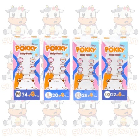 Jual POKKY POPOK BAYI PANTS KEMASAN PACK & SUPER JUMBO PACK | Shopee Indonesia