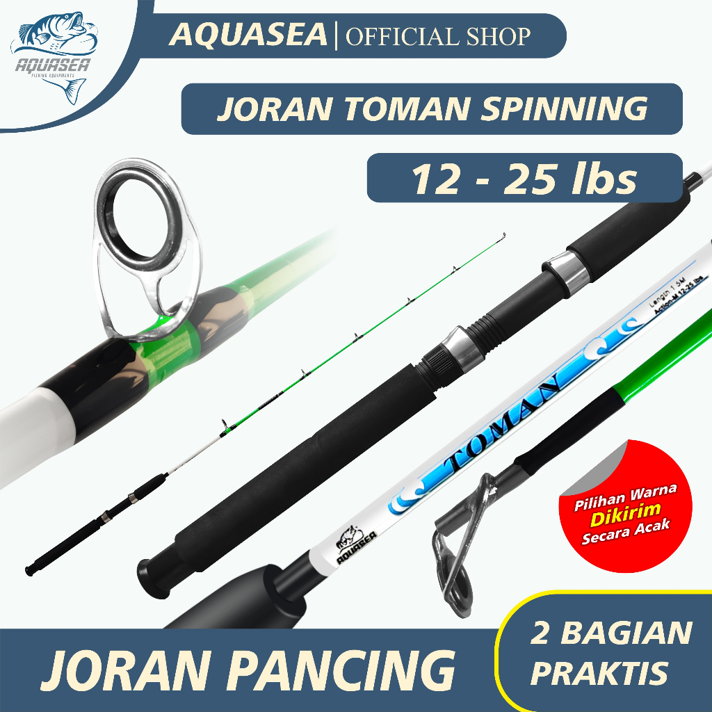 Jual AQUASEA Joran Pancing Toman Spinning 1.50m - 1.80m Outdoor Joran ...