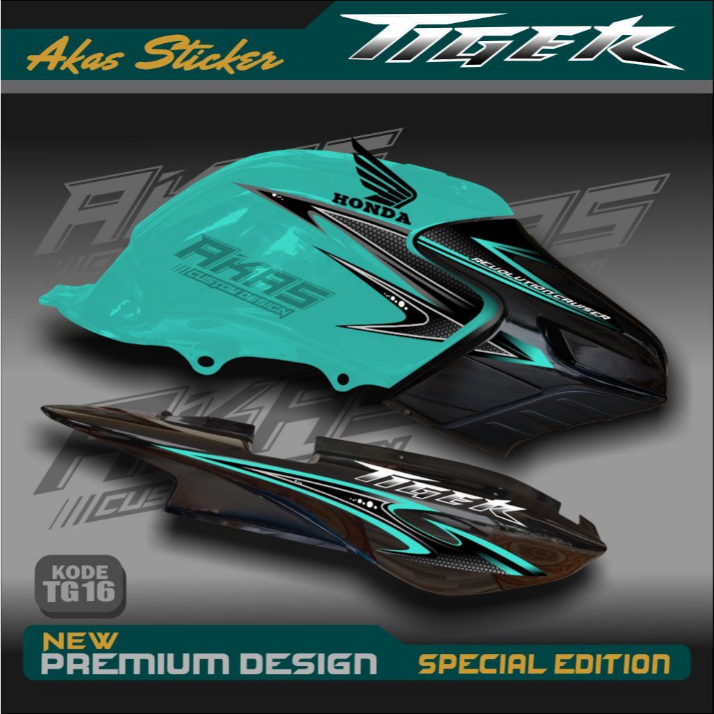 Jual Striping Tiger Variasi pnP Tangki Tosca KODE TG16 | Shopee Indonesia
