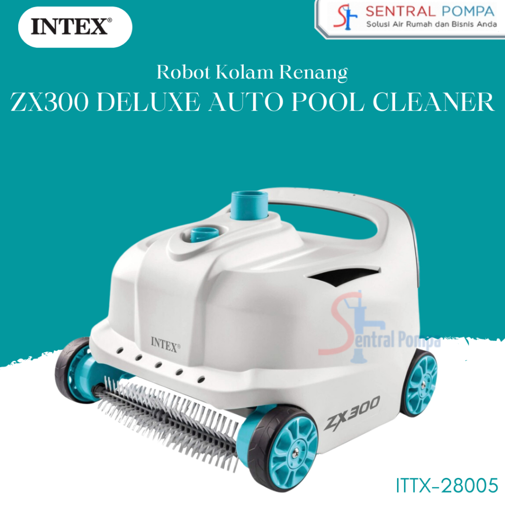 Jual INTEX Deluxe Auto Pool Cleaner ZX300 Vacum Robot Kolam Renang Dinding dan Lantai ITTX ...