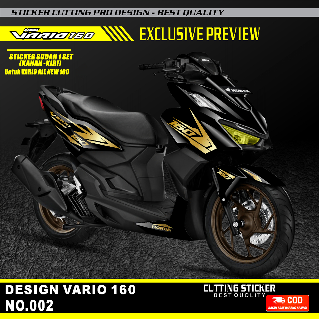 Jual TREN VARIASI | Sticker Cutting Vario 160 all New - Aksesoris Motor ...