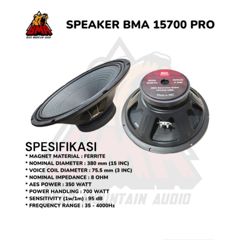Jual SPEAKER BMA 15700 PRO Original | Shopee Indonesia