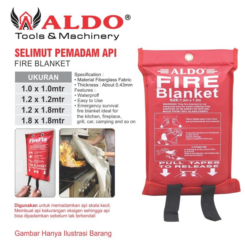 Jual SELIMUT PEMADAM API / KAIN EMERGENCY PEMADAM API / FIRE BLANKET ...