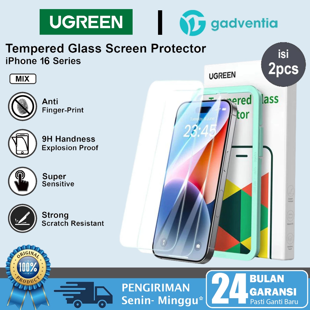 Jual UGREEN Tempered Glass HD Screen Protector Pelindung Layar iPhone ...
