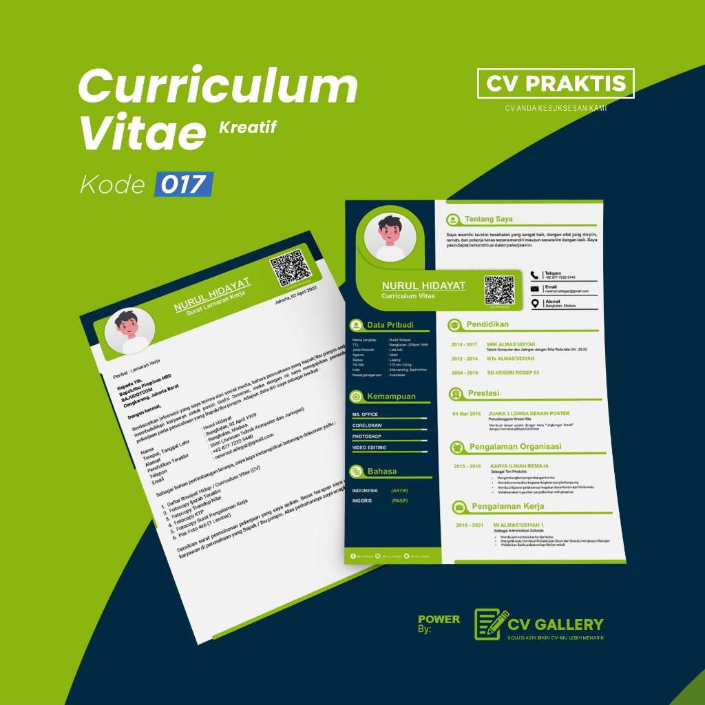Jual DESAIN 017 | CV KREATIF | CURRICULUM VITAE | RESUME | CV PROFESIONAL | DAFTAR RIWAYAT HIDUP ...