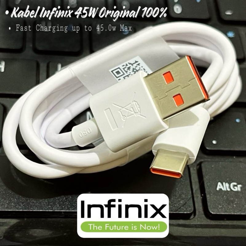 Jual Kabel Data Kualitas ORIGINAL Copotan INFINIX USB Cable Type-C 45W ...