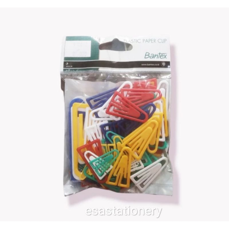 Jual Bantex Plastic Paper Clip 80pcs | Shopee Indonesia