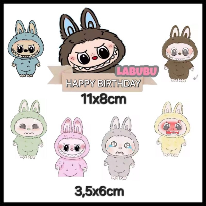 Jual Topper Cake / Hiasan Kue Tambah Nama,Motif Labubu | Shopee Indonesia