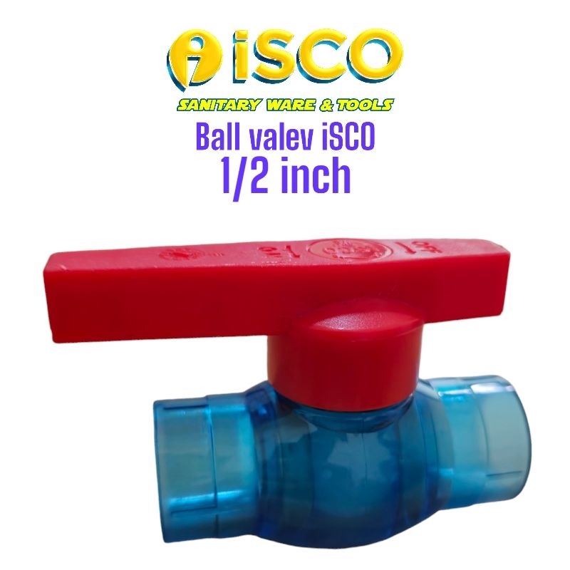 Jual Stop Kran Pvc | Ball Valve PVC iSCO 1/2, 3/4, 1 inch | Shopee ...