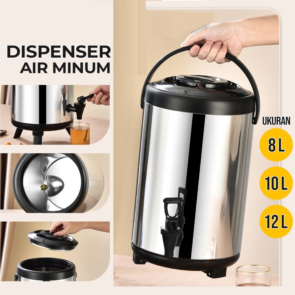 Jual Termos Air Milk Tea Bucket Water 8 10 12 Liter Dispenser Air Minum ...