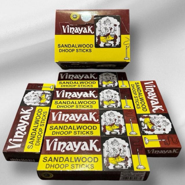 Jual Dupa India Dhoop Vinayak Sandalwood - Isi 6pack - P: 8cm - Hitam ...