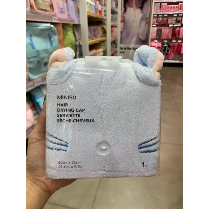 Jual Miniso Kitten Soft Hair Drying Cap ( 60x23cm ) | Shopee Indonesia