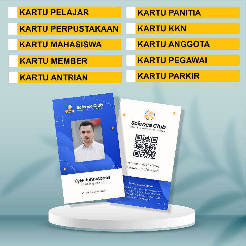 Jual JASA CETAK ID CARD PVC - PREMIUM MURAH | Shopee Indonesia