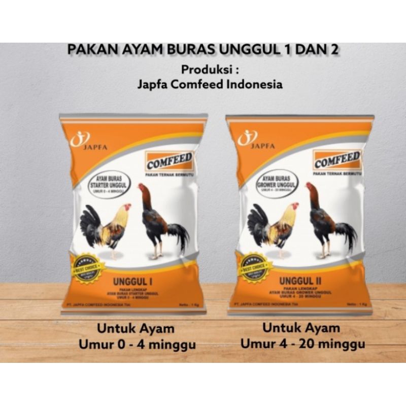 Jual PAKAN AYAM BANGKOK UNGGUL I DAN UNGGUL II COMFEED PUR AYAM PAKAN ...