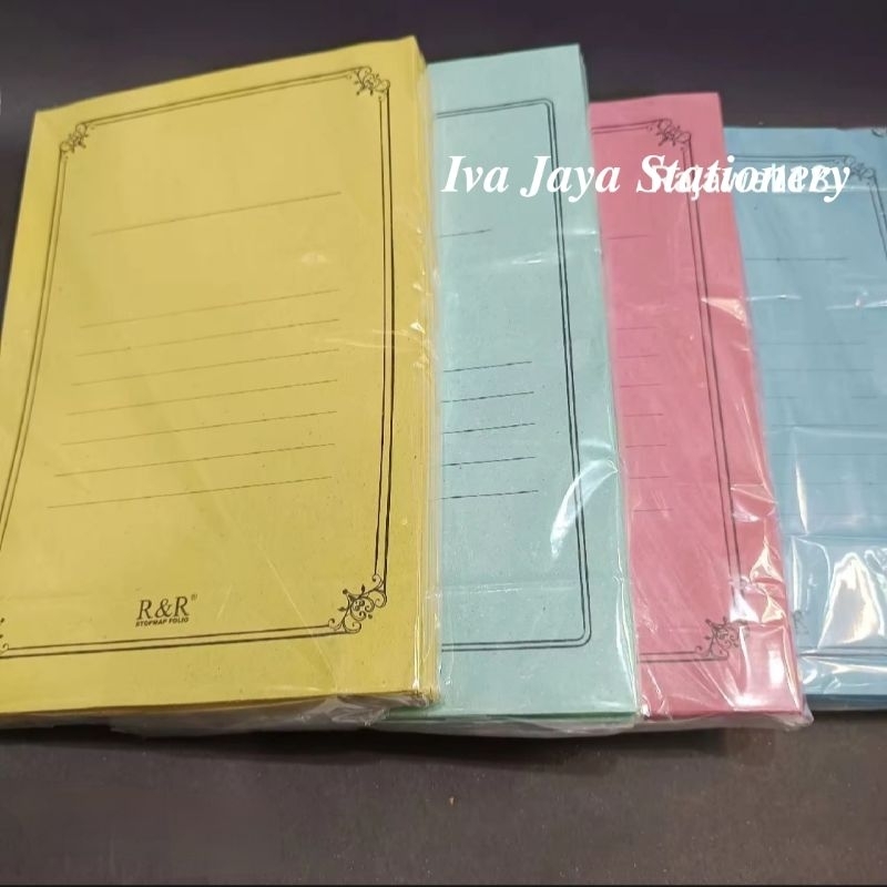 Jual 1 Pak Map Kertas Folio Murah Stopmap ( Isi 50 Lembar ) | Shopee ...