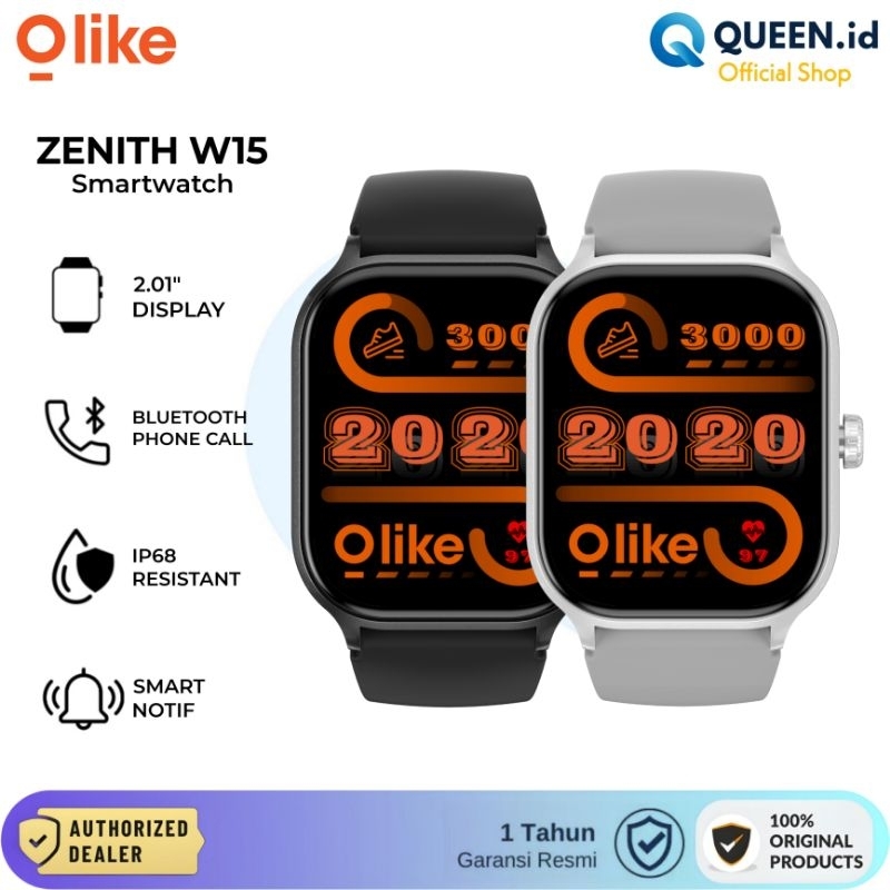 Jual Olike Zenith W15 Smartwatch 2.01" Bluetooth Call IP68 Style Watch ...