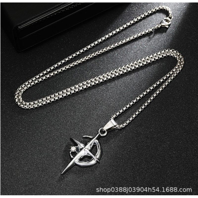 Jual KALUNG RANTAI LIONTIN BINTANG BULAN TITANIUM STAINLESS STEEL ...