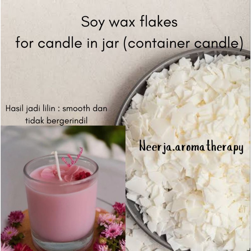 Jual SOY WAX flakes bahan pembuat lilin| 100% natural soy wax | Shopee ...