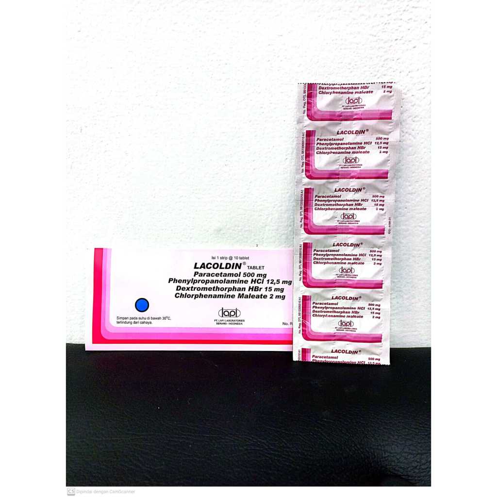 Jual Lacodin tablet '10 / batuk pilek / demam / hidung tersumbat ...