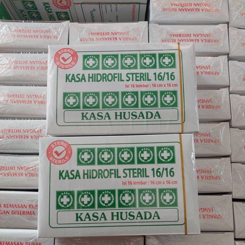 Jual Kasa hidrofil Steril husada 16x16 isi 16 1karton isi 200box ...