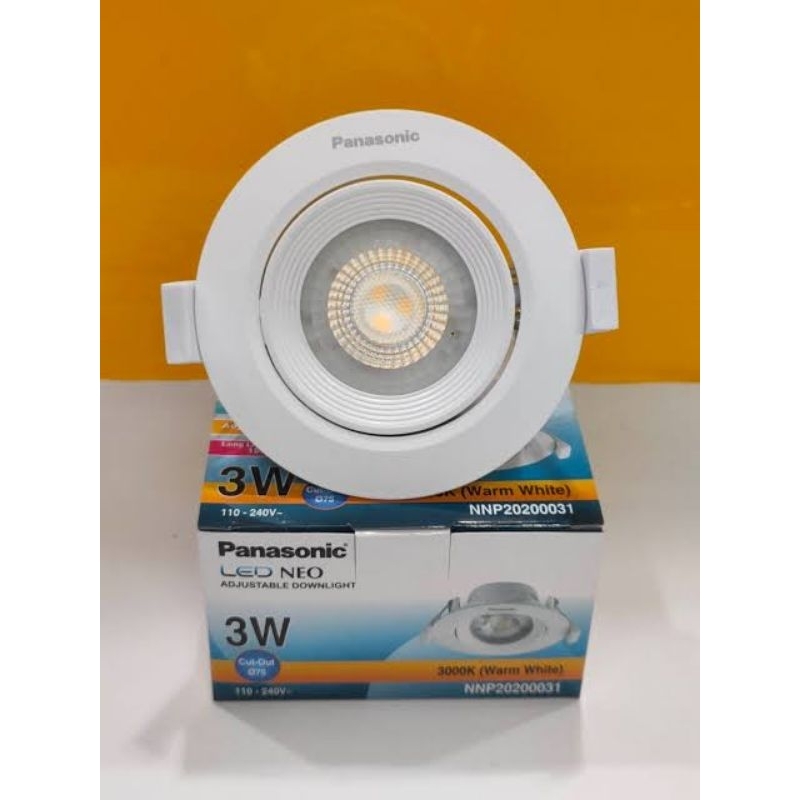 Jual Panasonic Downlight Led Neo Adjustable 3W (putih atau kuning ...